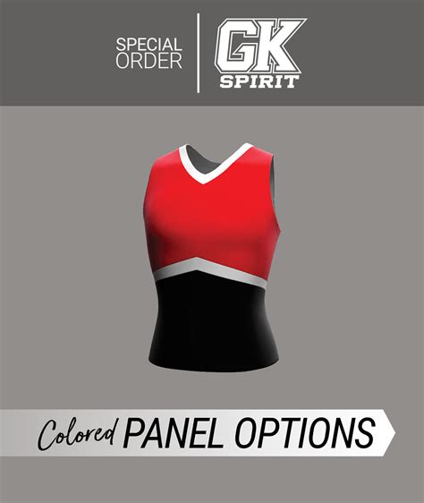 Gk Spirit Front Panel Shell Top Cheer Uniforms Omni Cheer