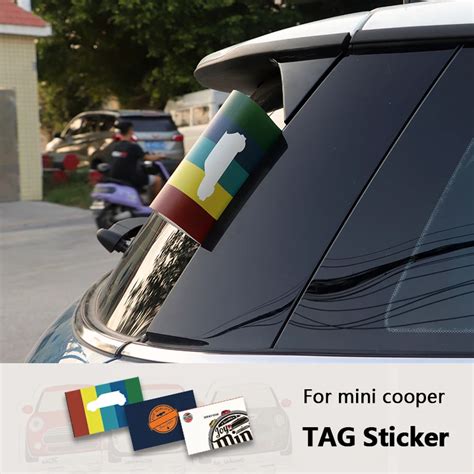 미니 쿠퍼용 도어 태그 스티커 범용 자동차 세척 라벨 워터 마크 자동차 팀 로고 경고 스티커 맞춤형 Aliexpress