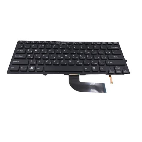 Клавиатура для Sony Vaio VPCSB2L1R ноутбука черная с подсветкой ...