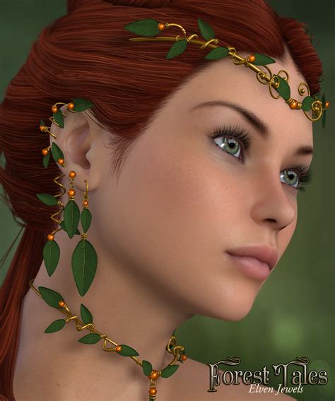 Forest Tales Elven Jewels 3d Figure Assets Digipixel