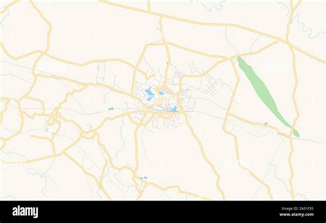 Printable Street Map Of Dhanbad State Jharkhand India Map Template