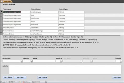 Create Forms Criteria On The Fly Sourcecodester