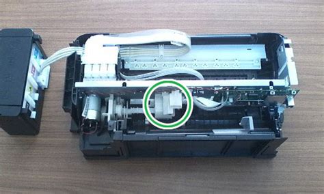 Epson L110 - чистка ролика подачи бумаги