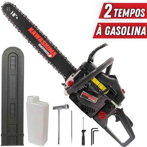 Motosserra À Gasolina Kawashima Kcs520e 508cc 2t Robusto Com Sabre De