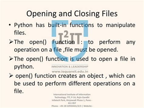 File Handling In Python Ppt