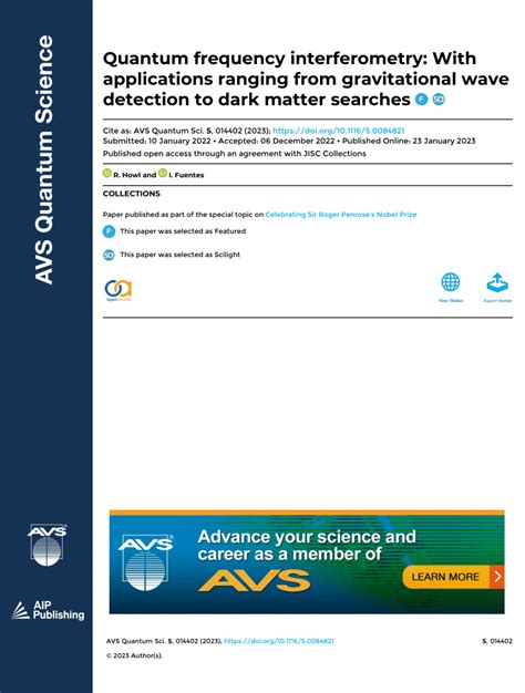 Pdf Quantum Frequency Interferometry With Applications Ranging From