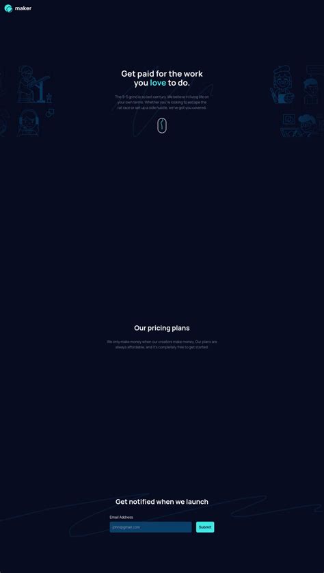 Frontend Mentor Animated Landing Page Using Framer Motion And