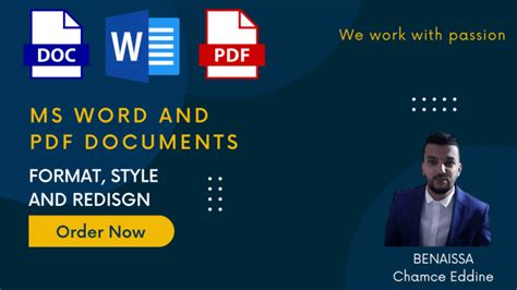 Format And Design Your Microsoft Word Document By Chamceeddineben Fiverr