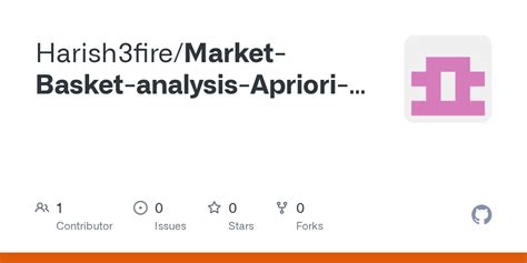 Github Harish3firemarket Basket Analysis Apriori Algorithm
