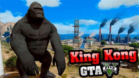 КАК Установить МОД НА КИНГ Конга В ГТА 5 King Kong мод Установка и Обзор В Gta 5 Монстр В