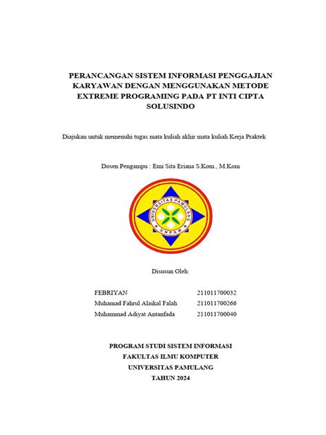 Perancangan Aplikasi Penggajian Karyawan Berbasis Web Dengan Metode