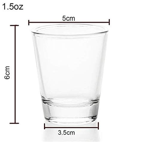 Bcnmviku 15 Oz Shot Glasses Sets With Heavy Base Clear Shot Glass 4
