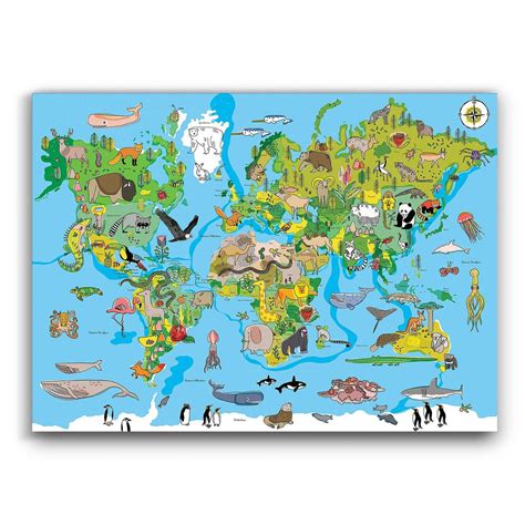 Mapa Mundi Infantil Para Imprimir Actualizado Julio 2024 V