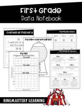 1st Grade Data Notebook By RingMASTERY Learning TPT