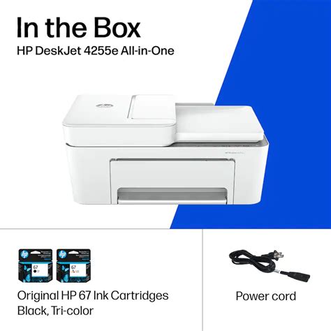Hp Deskjet 4255e Wireless Ai Enabled All In One Inkjet Printer With 3