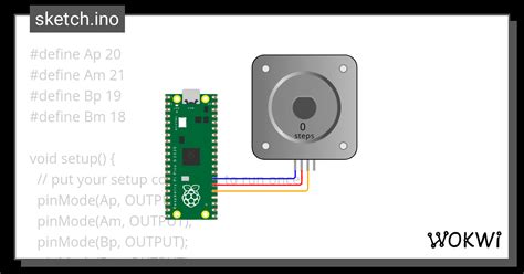 18 Control Directo De Un Motor A Pasos Bipolar Wokwi Esp32 Stm32