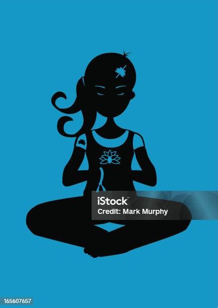 Yoga Girl Silhouette Stock Illustration Download Image Now Adult