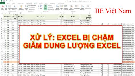 Cách giảm dung lượng file Excel nhanh gọn dễ thực hiện