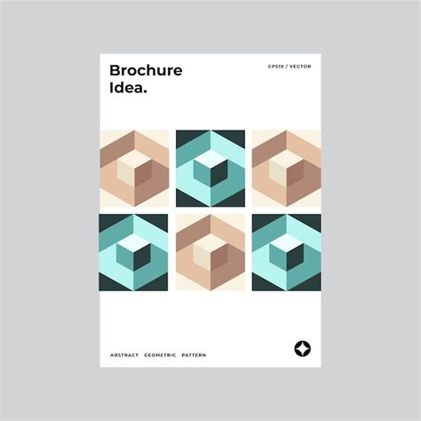 Premium Vector Design Cover Template With Geometric Shapes