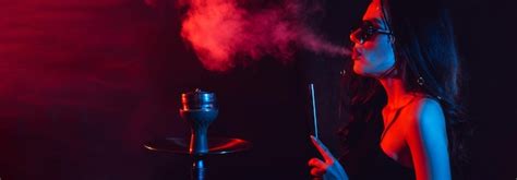 Premium Photo Hookah Atmosphere The Girl Enjoys Smoking A Hookah