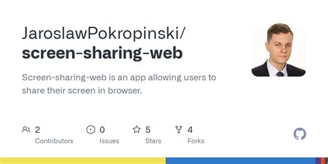 Github Jaroslawpokropinskiscreen Sharing Web Screen Sharing Web Is