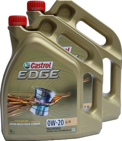 2X5 Liter Castrol 0W-20 Edge LL IV VW 50800 50900 günstig kaufen