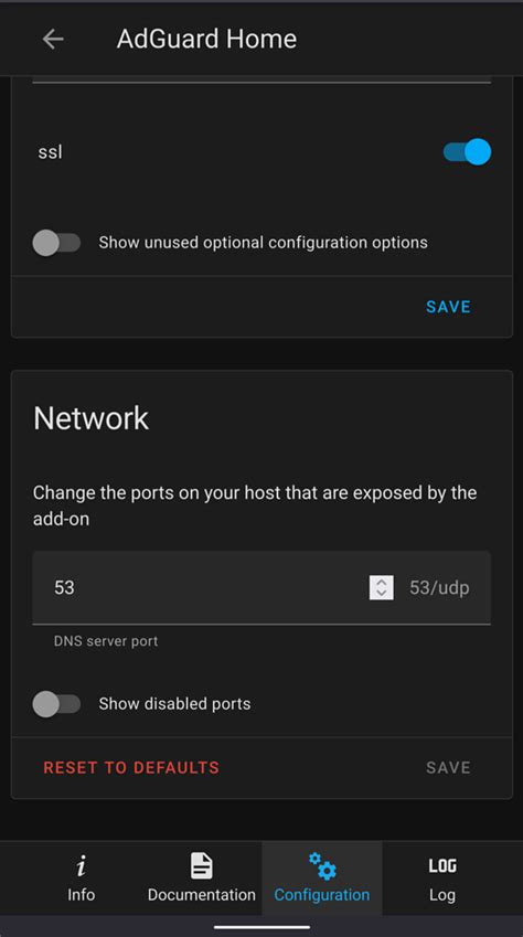 Home Assistant Adguard Integration Which Ports To Open Configuration Home Assistant Community