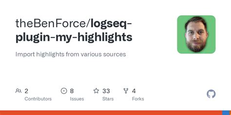 Github Thebenforcelogseq Plugin My Highlights Import Highlights