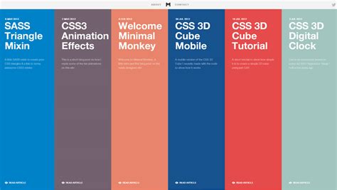 Web Design Examples Of Blog Front End Structures