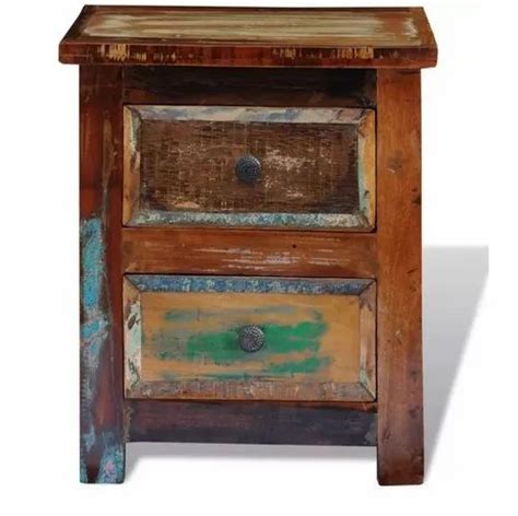 Antique Solid Reclaimed Wood Nightstand For Home At Best Price In Jodhpur