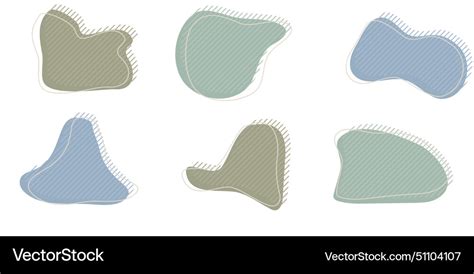 Collection Of Organic Irregular Blob Shape Vector Image