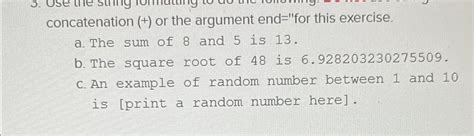 solved concatenation ﻿or the argument end for this