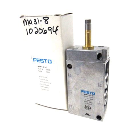 NEW FESTO MFH-5-1/4-S SOLENOID VALVE 10349 MFH514S - SB Industrial ...