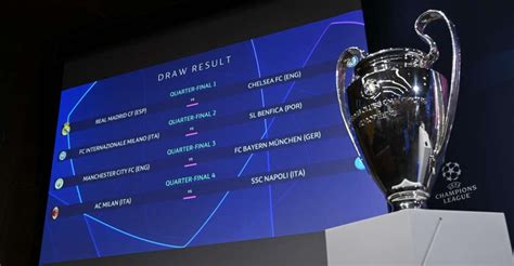 Real Draw Chelsea Man City Play Bayern In Champions League Quarters