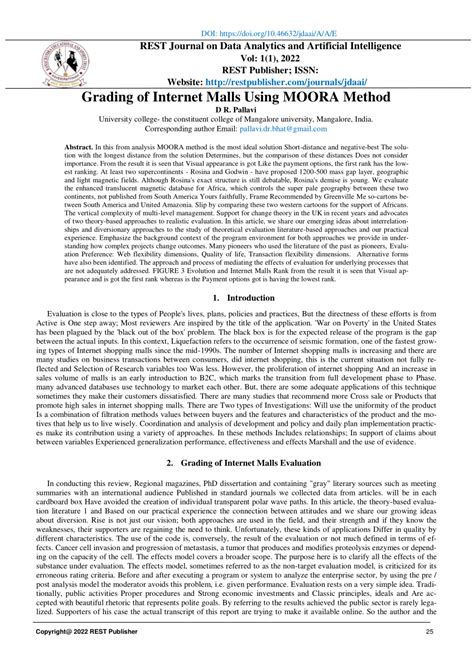 Pdf Grading Of Internet Malls Using Moora Method