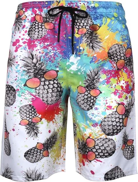 DOTBUY Badehose für Herren Badeshorts Schnelltrocknend Männer Sommer Badehose 3D Druck