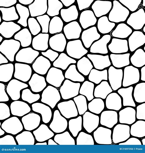 Texture Seamless Pattern Of Irregular Cells Stock Vector Illustration Of Monochromatic
