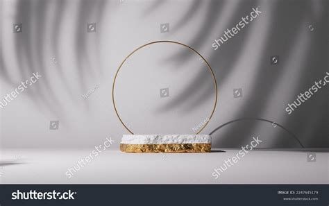 3d 렌더 골든 링 프레임 코블스톤 스톡 일러스트 2247645179 Shutterstock