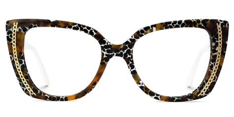 Smolin Acetate Leopard Cat Eye Frames Zeelool