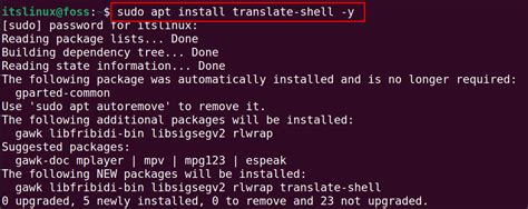 how to install translate shell on ubuntu 22 04 its linux foss