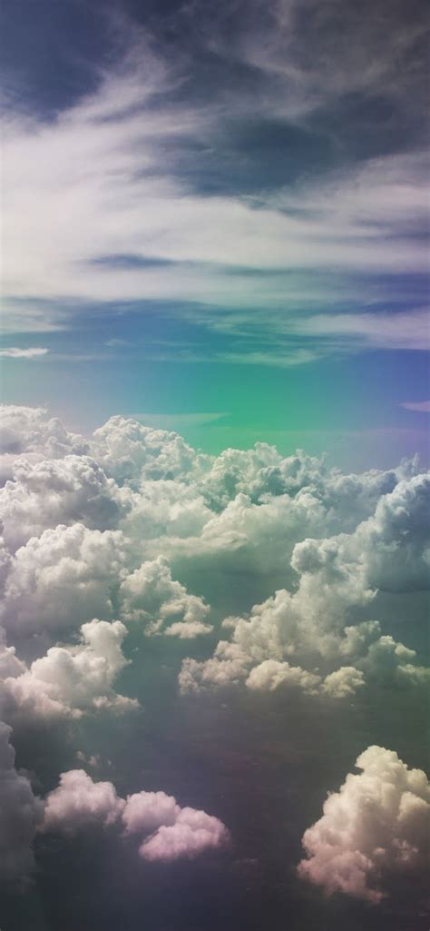 Cloudy Sky Iphone X Gökyüzü Manzara Fotoğrafçılık