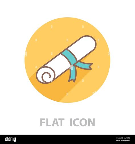 Certificate Line Icon Vector Illustration Stock Vector Image And Art Alamy