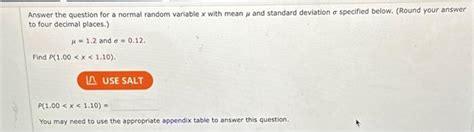 solved answer the question for a normal random variable x