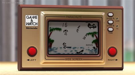 Nintendo Game and Watch Parachute Game Console 3D Model $29 - .3ds ...