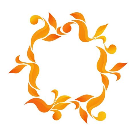 Premium Vector Frame Of Fire Frame