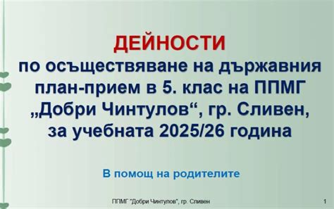 ППМГ СЛИВЕН Профилирана природо математическа гимназия Добри Чинтулов гр Сливен