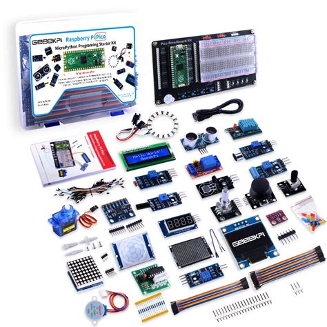 Geeekpi Micro Python Programing Kit For Raspberry Pi Pico Breadboard