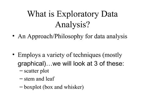 Ppt What Is Exploratory Data Analysis Powerpoint Presentation Free