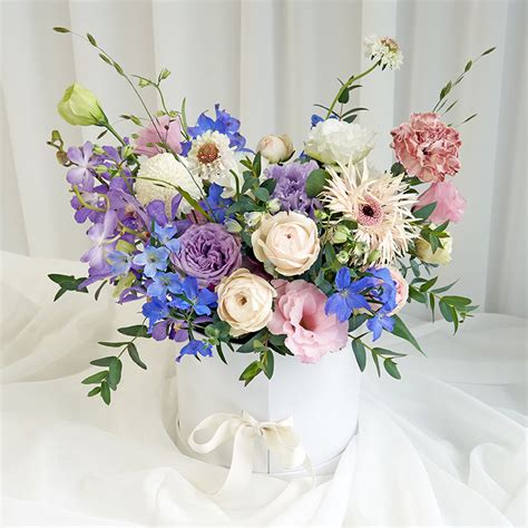 프리미엄 퍼플믹스 플라워박스 배민 장보기∙쇼핑