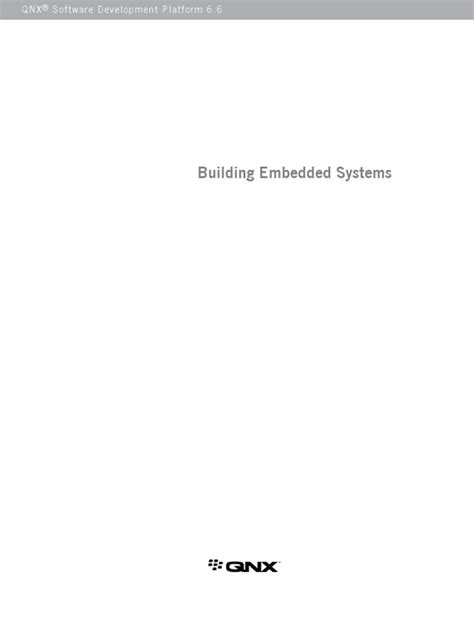 Qnx Neutrino Rtos Building Embedded Systems Pdf Booting Embedded System